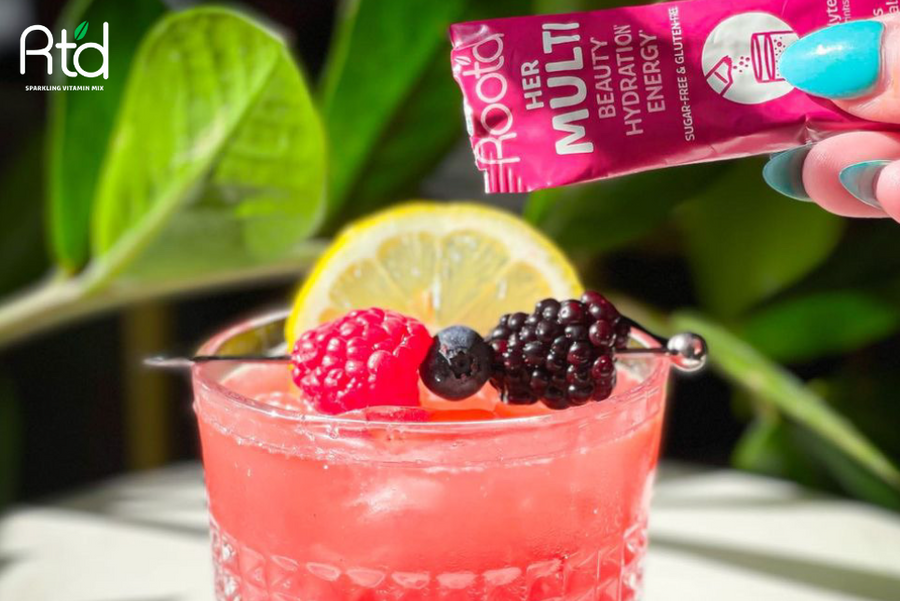 Root’d Wild Berry Spritz by @gingerginandtonic – Root'd