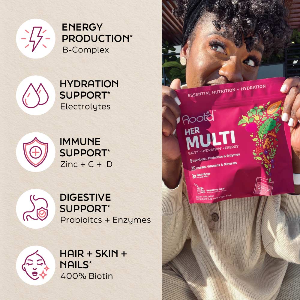 Her MULTI - Electrolyte Infused Multivitamin Powder For Women – Root'd